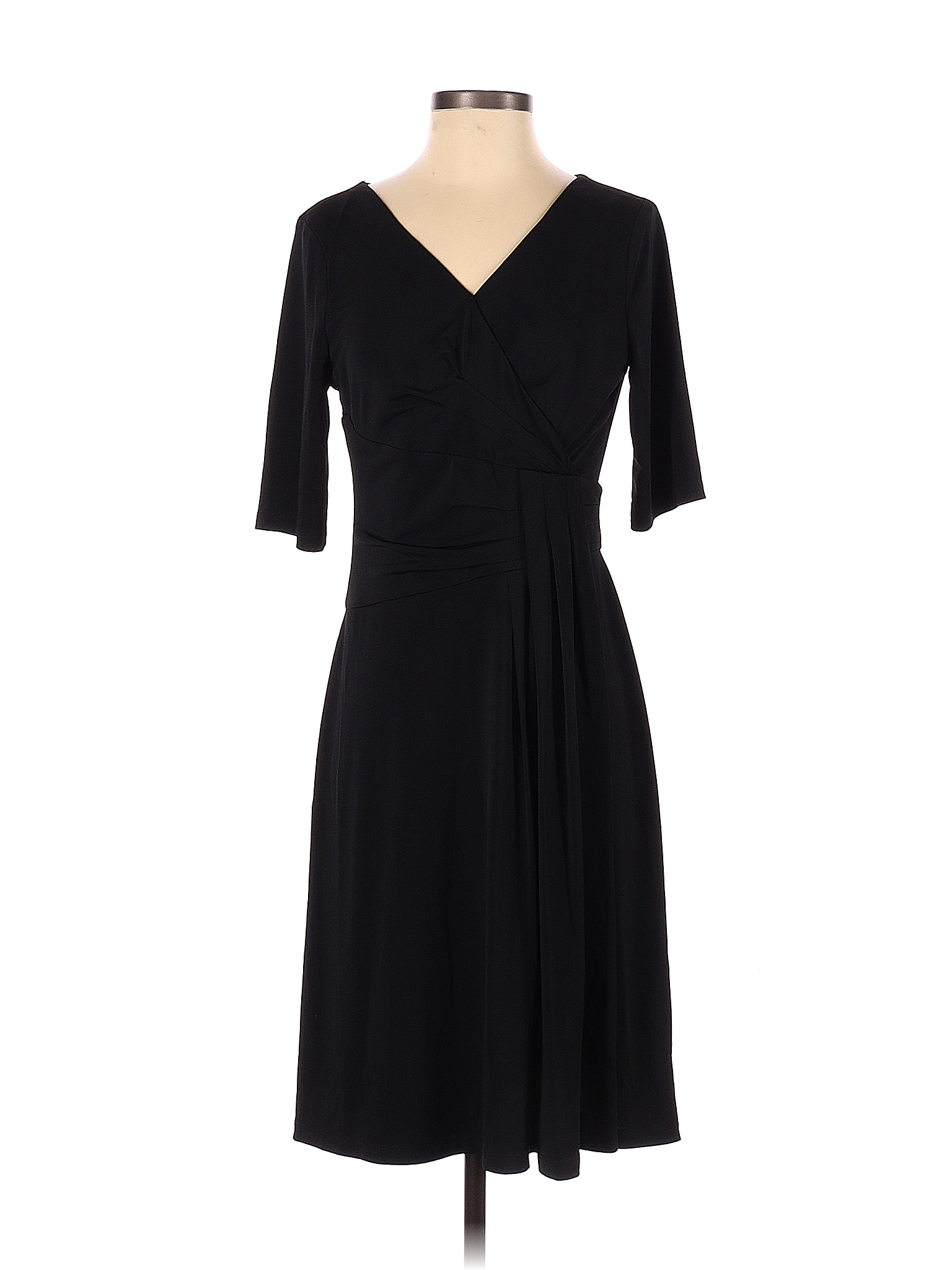 North Style Solid Black Casual Dress Size 4 85 Off Thredup