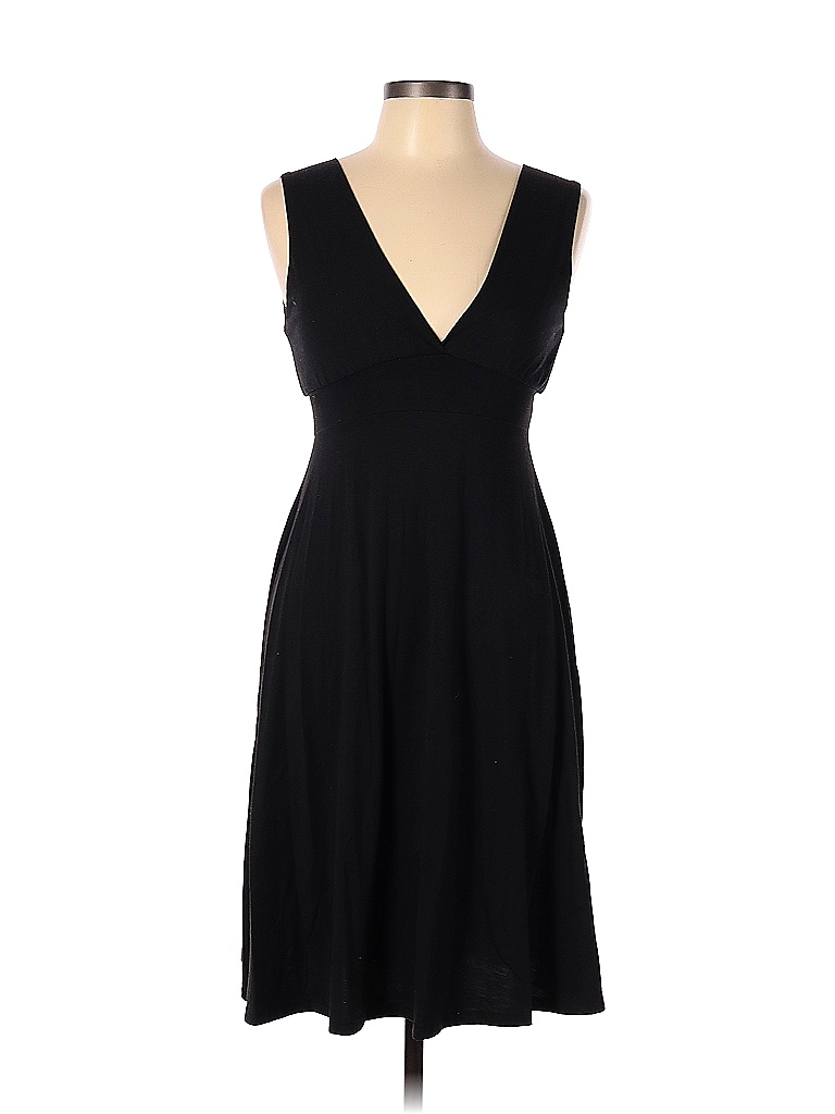 Mandee Solid Black Casual Dress Size L - 68% off | thredUP