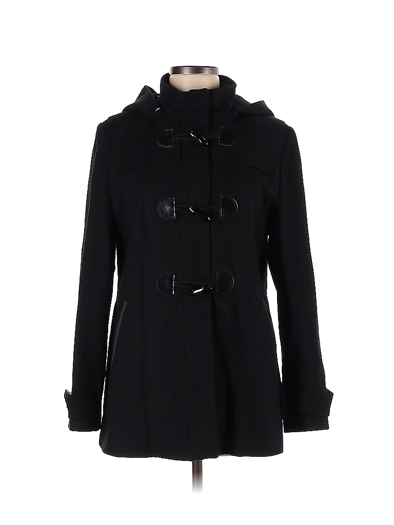 Esprit Solid Black Wool Coat Size M - 67% off | thredUP