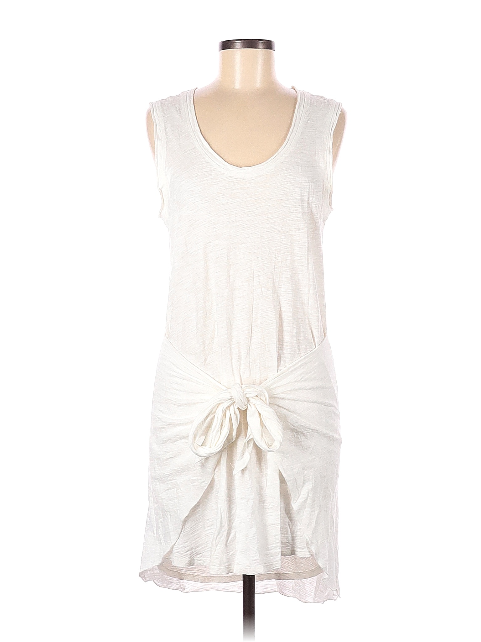 KINLY 100% Cotton Solid White Casual Dress Size M - 80% off | thredUP