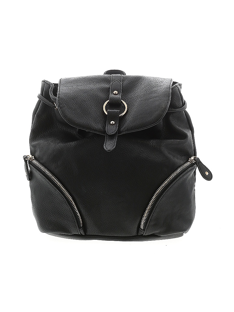 Express 100% Polyurethane Solid Black Backpack One Size - 70% off | thredUP