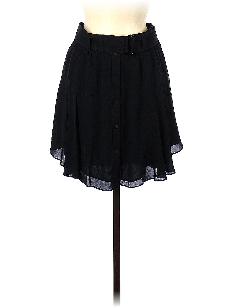 A.L.C. 100% Silk Solid Black Silk Skirt Size 6 - 91% off | thredUP