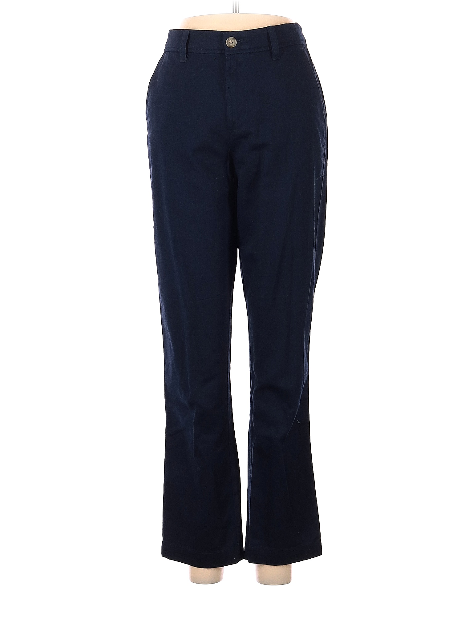 Jcrew 100 Cotton Solid Colored Blue Khakis Size 4 83 Off Thredup