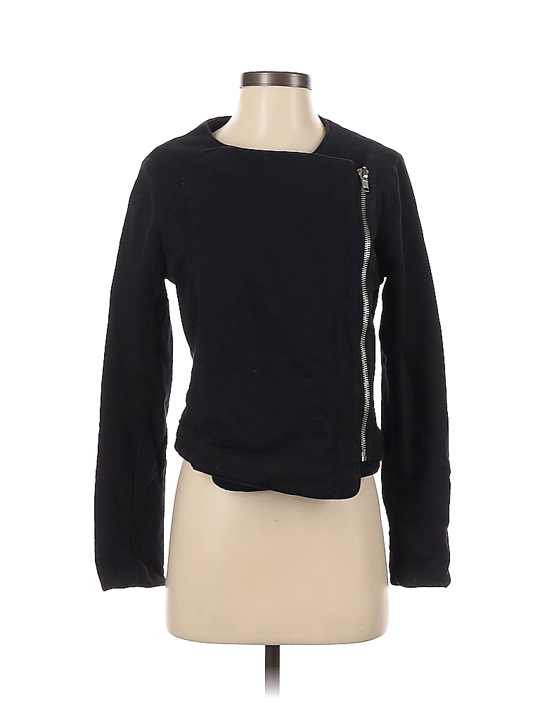 Chaser 100% Cotton Solid Black Jacket Size S - 88% off | thredUP