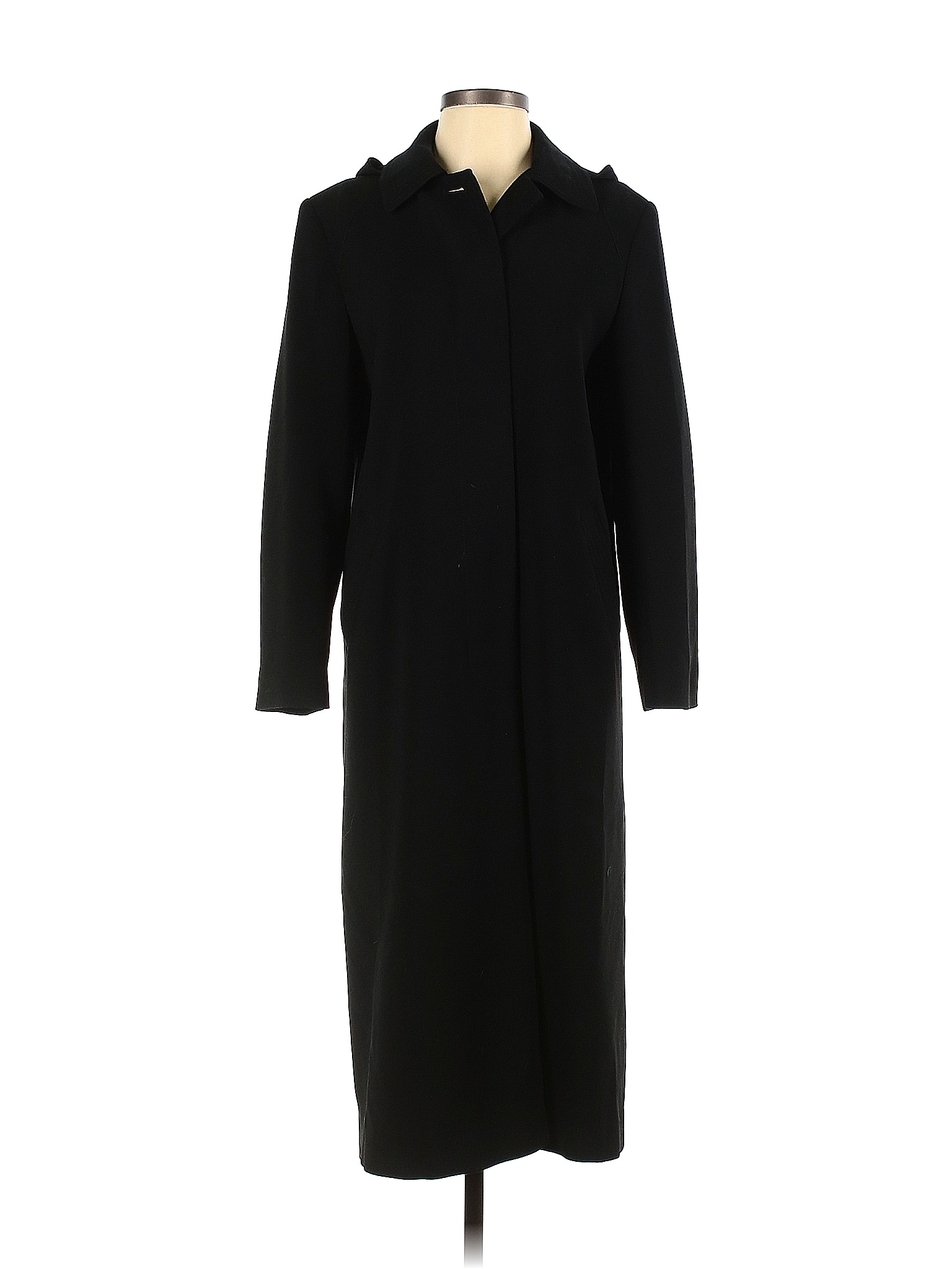 Portrait 100% Polyester Solid Black Coat Size 2 (Petite) - 87% off ...