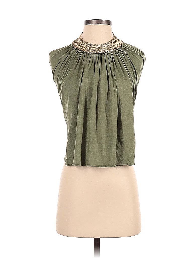 Boston Proper Solid Colored Green Halter Top Size XS - 52% off | thredUP