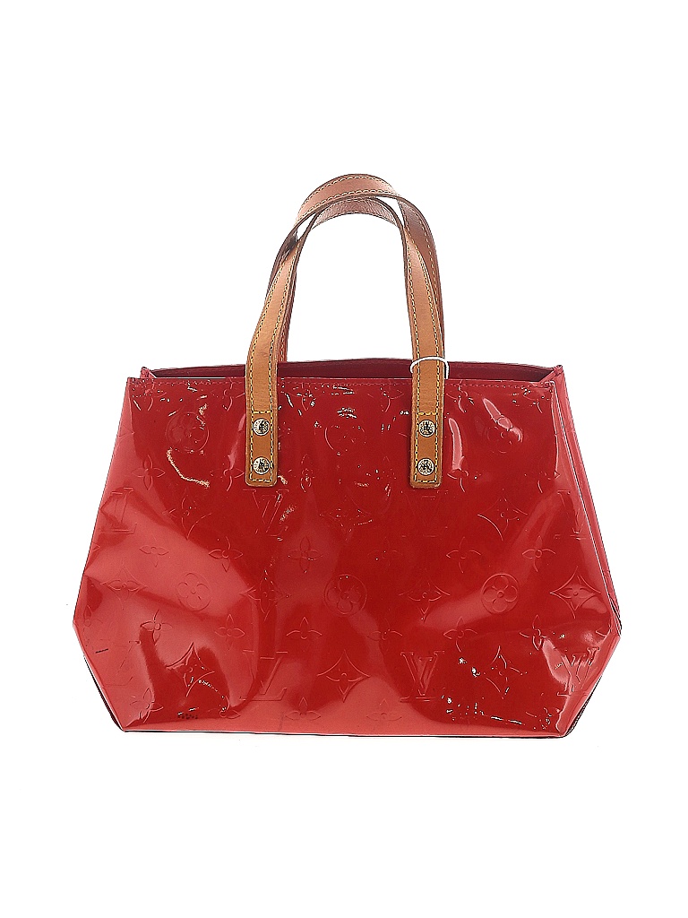 Louis Vuitton 100% Leather Solid Colored Red Vintage Vernis Reade PM ...