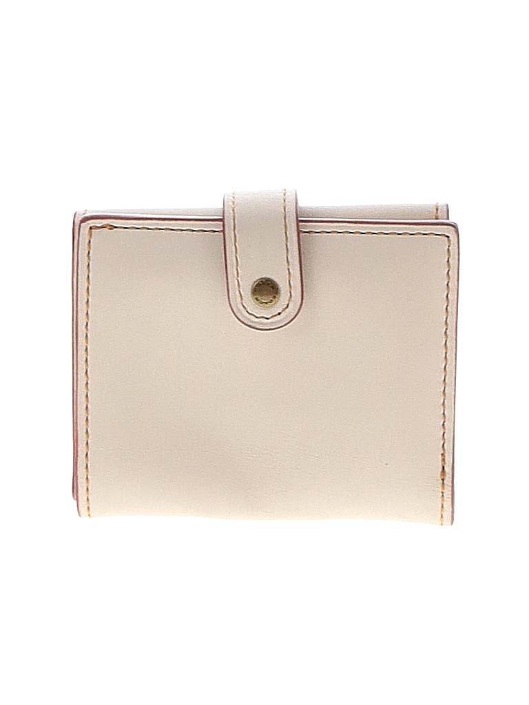 Coach 100% Leather Solid Tan Ivory Leather Wallet One Size - 74% off ...