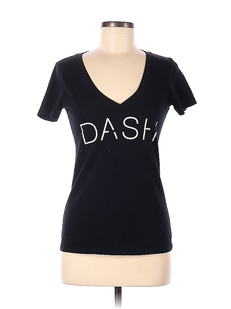 DASH Graphic Solid Black Short Sleeve T-Shirt Size M - 87% off | thredUP