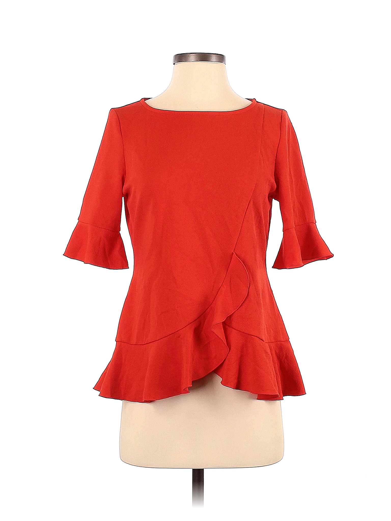 Ivanka Trump Solid Colored Red Short Sleeve Top Size S - 73% off | thredUP