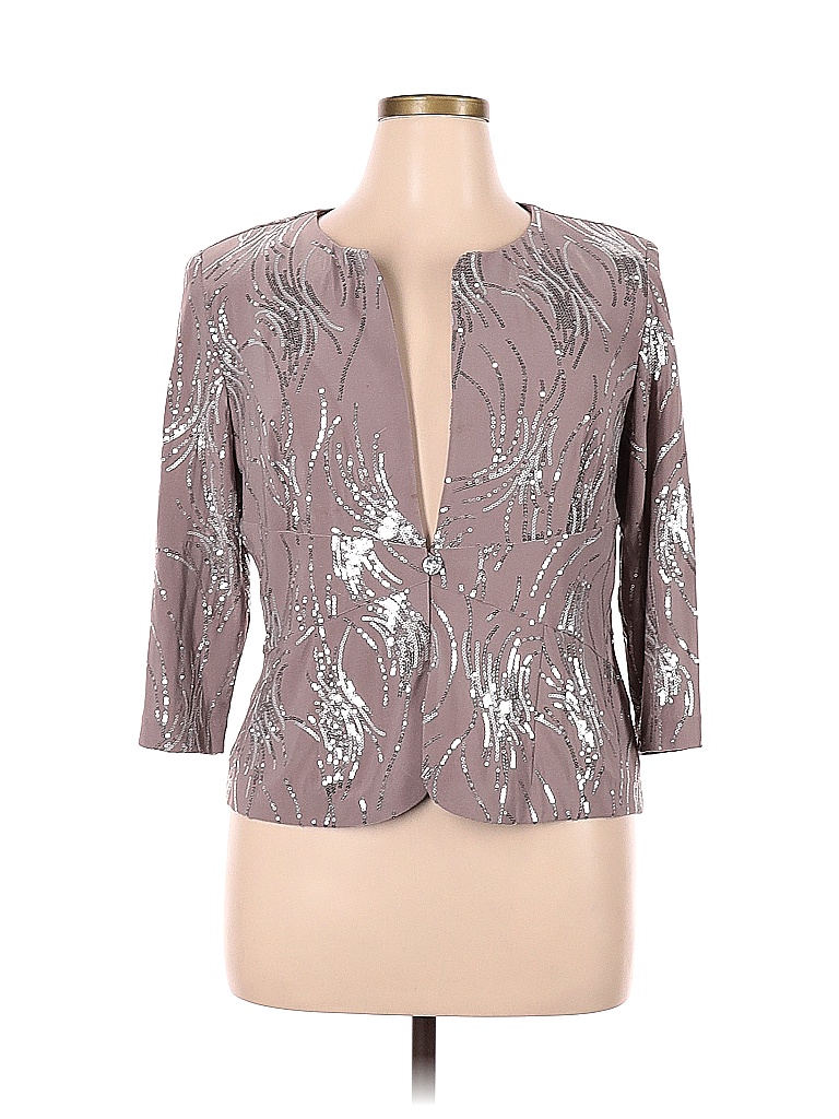 Alex Evenings Floral Tan Jacket Size 14 - 84% off | thredUP