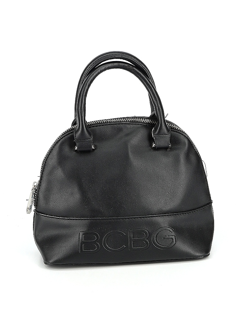 BCBG 100% Polyvinylchloride Solid Black Satchel One Size - 76% off | thredUP