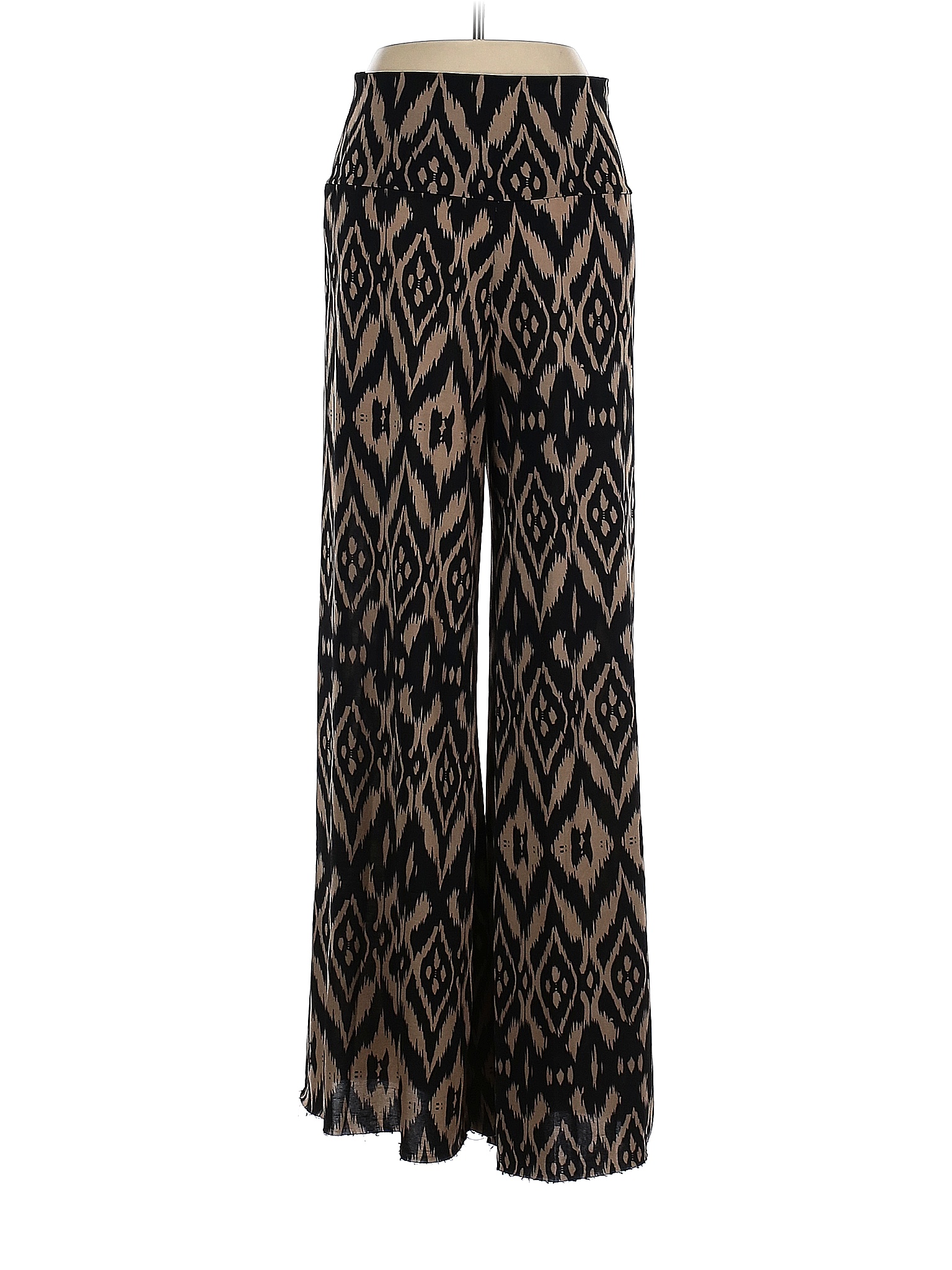 Mandee Chevron-herringbone Chevron Multi Color Black Casual Pants Size ...