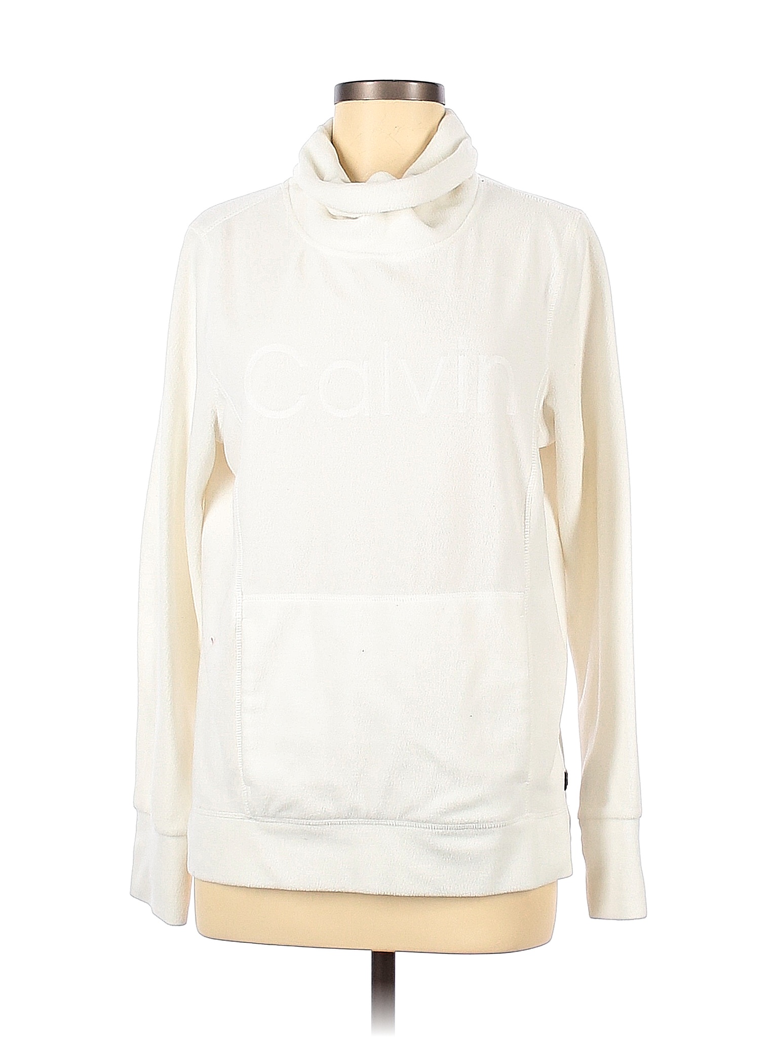 Calvin Klein Performance Solid Colored Ivory Fleece Size M - 63% off ...
