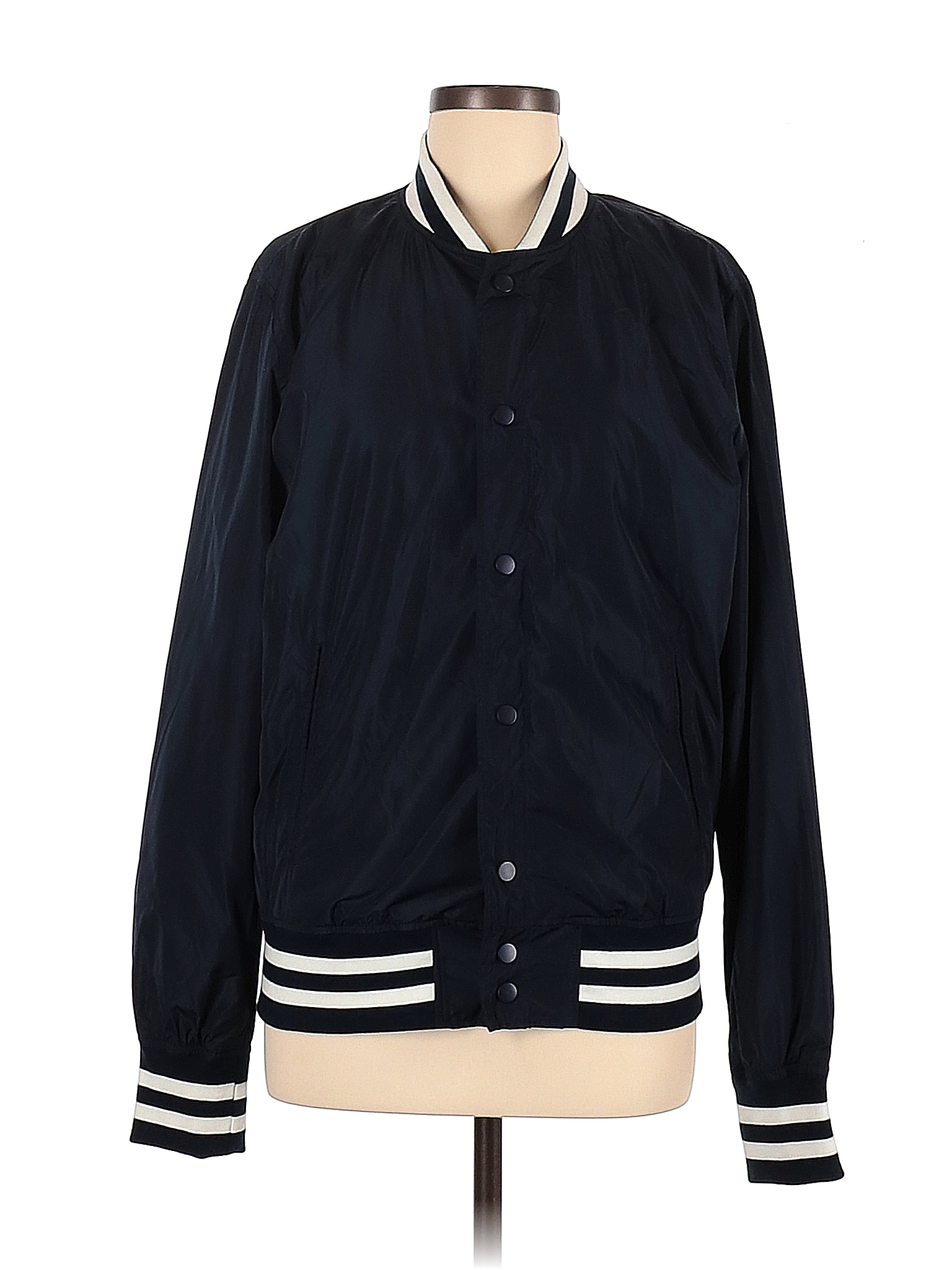 Assorted Brands 100% Polyester Solid Black Blue Jacket Size M - 71% off | thredUP