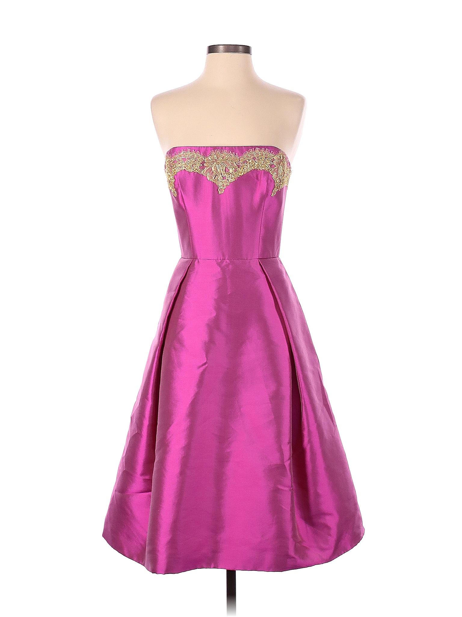 Reem Acra Solid Pink Cocktail Dress Size 6 - 49% off | thredUP