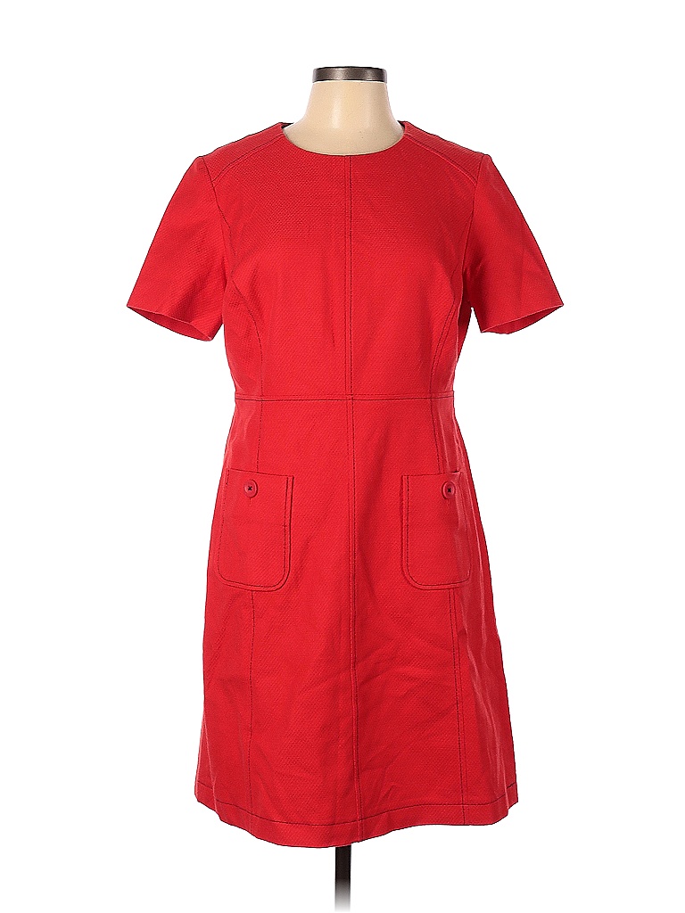 Boden Solid Colored Red Casual Dress Size 10 47 Off Thredup