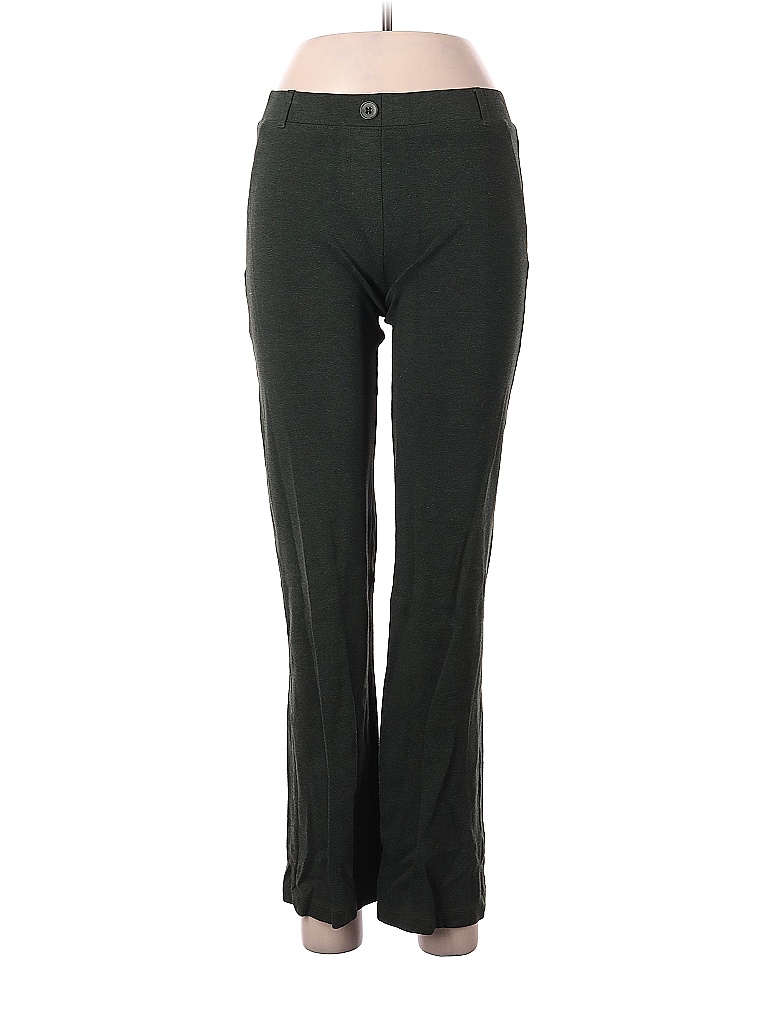 Betabrand Solid Black Green Casual Pants Size M - 73% off | thredUP