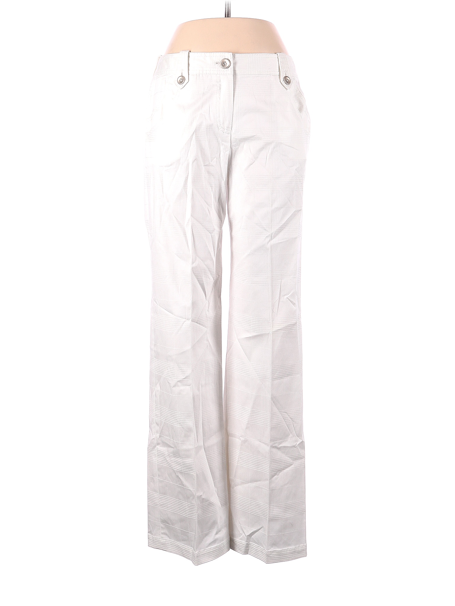Sharagano Solid White Ivory Casual Pants Size 8 - 74% off | ThredUp