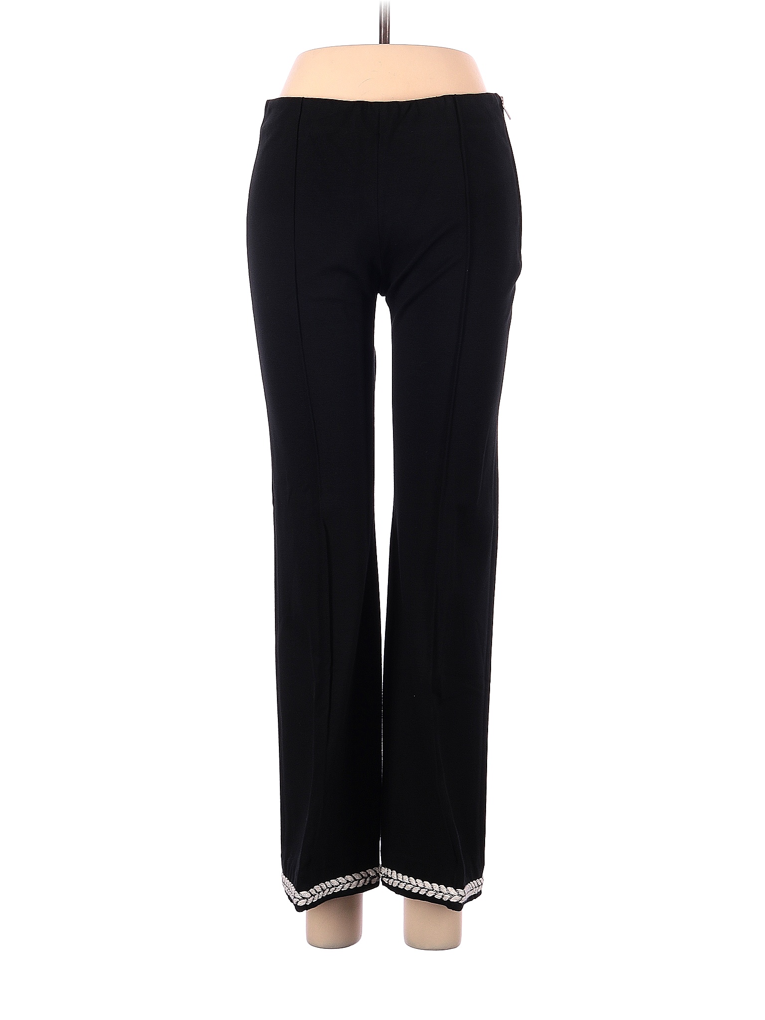 Vilagallo Solid Black Casual Pants Size 40 (EU) - 78% off | thredUP