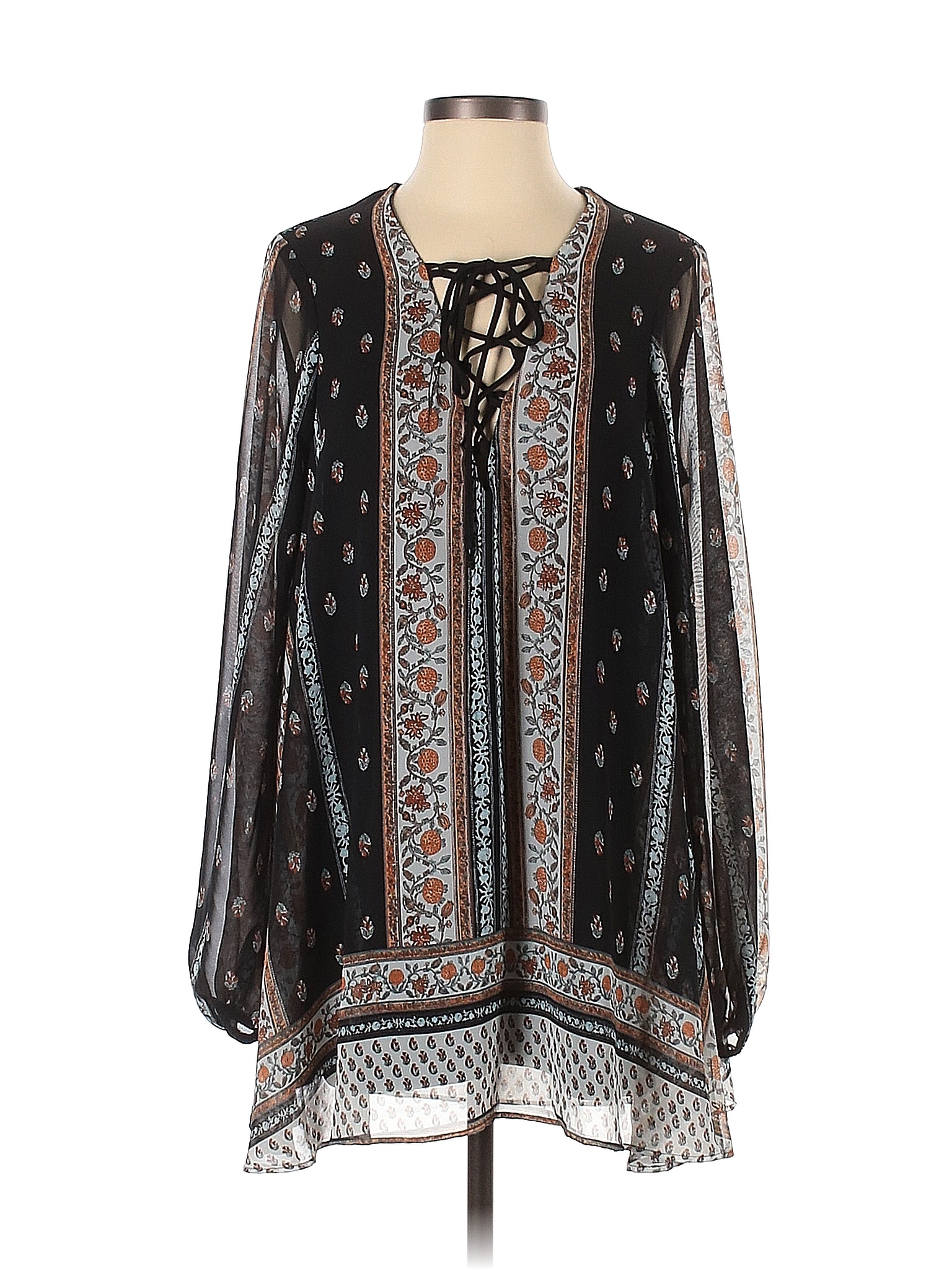 Show Me Your Mumu Black Long Sleeve Blouse Size S - 88% off | thredUP