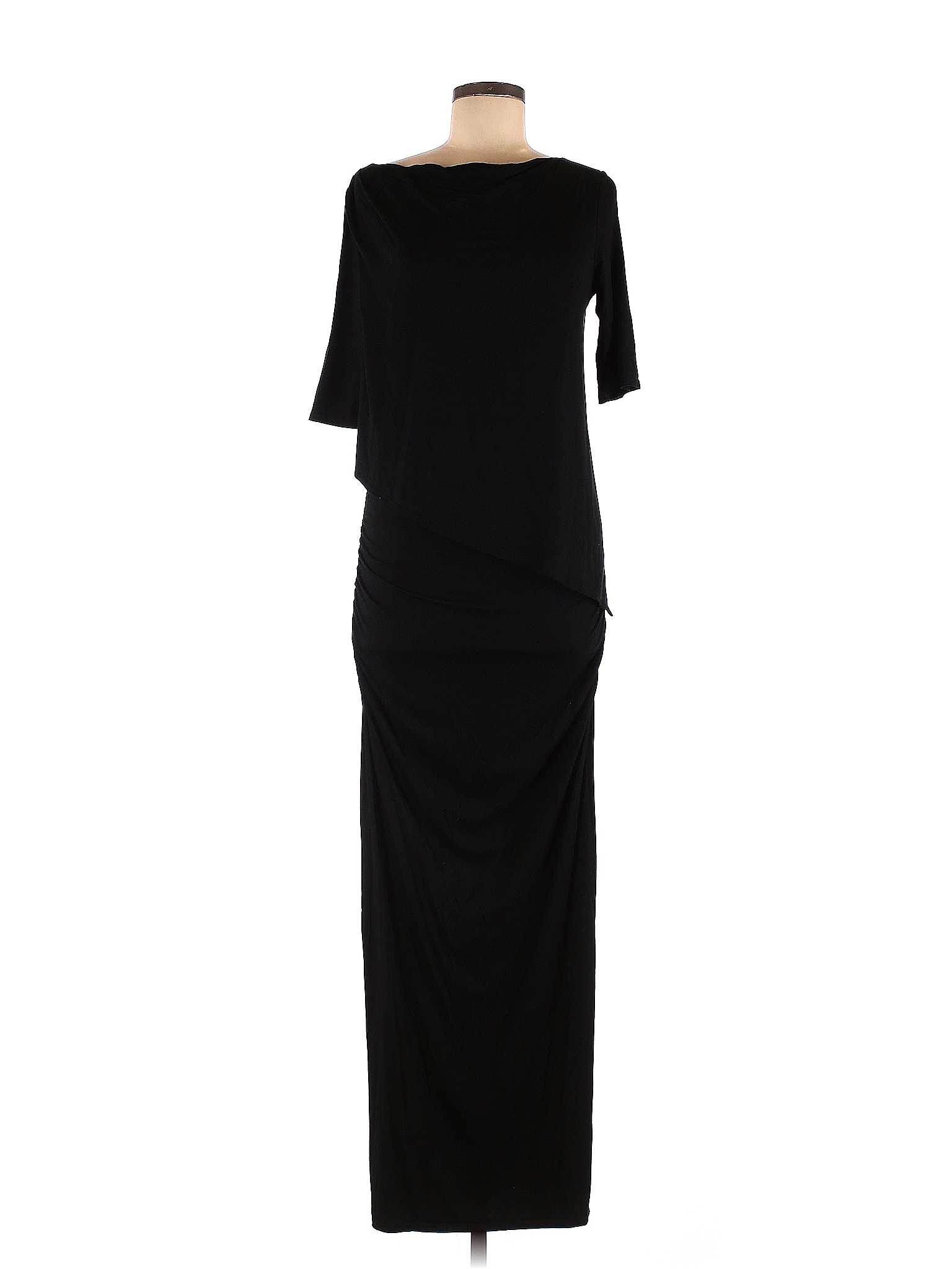 Three Dots Solid Black Cocktail Dress Size M 88 Off Thredup