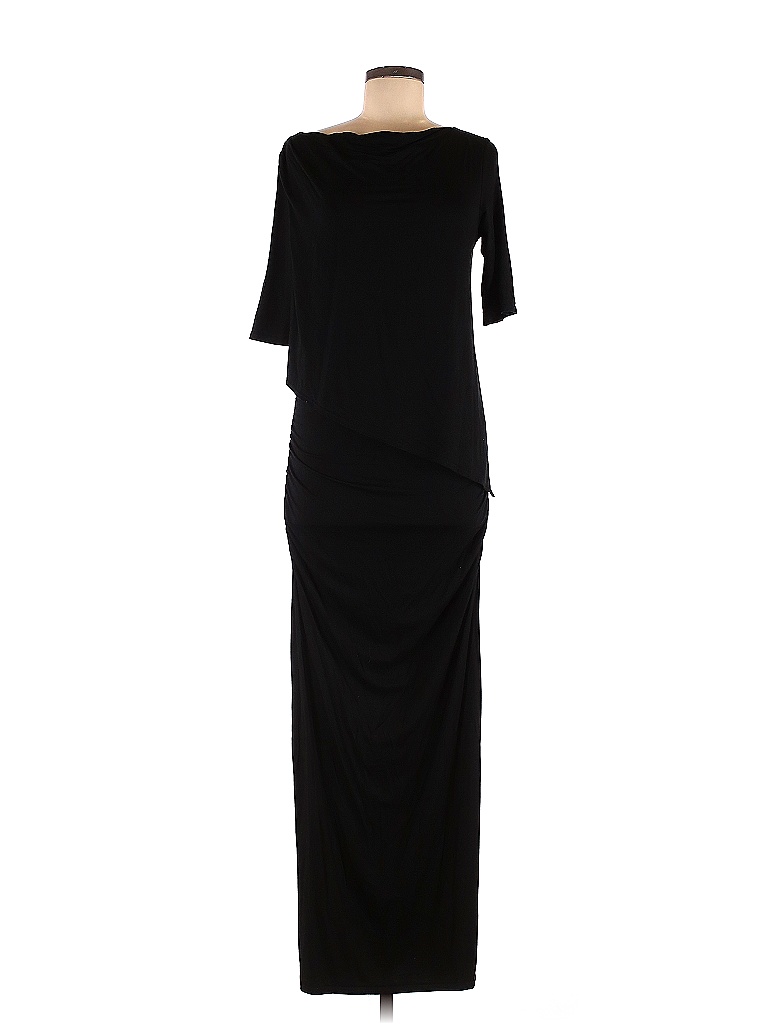 Three Dots Solid Black Cocktail Dress Size M 88 Off Thredup