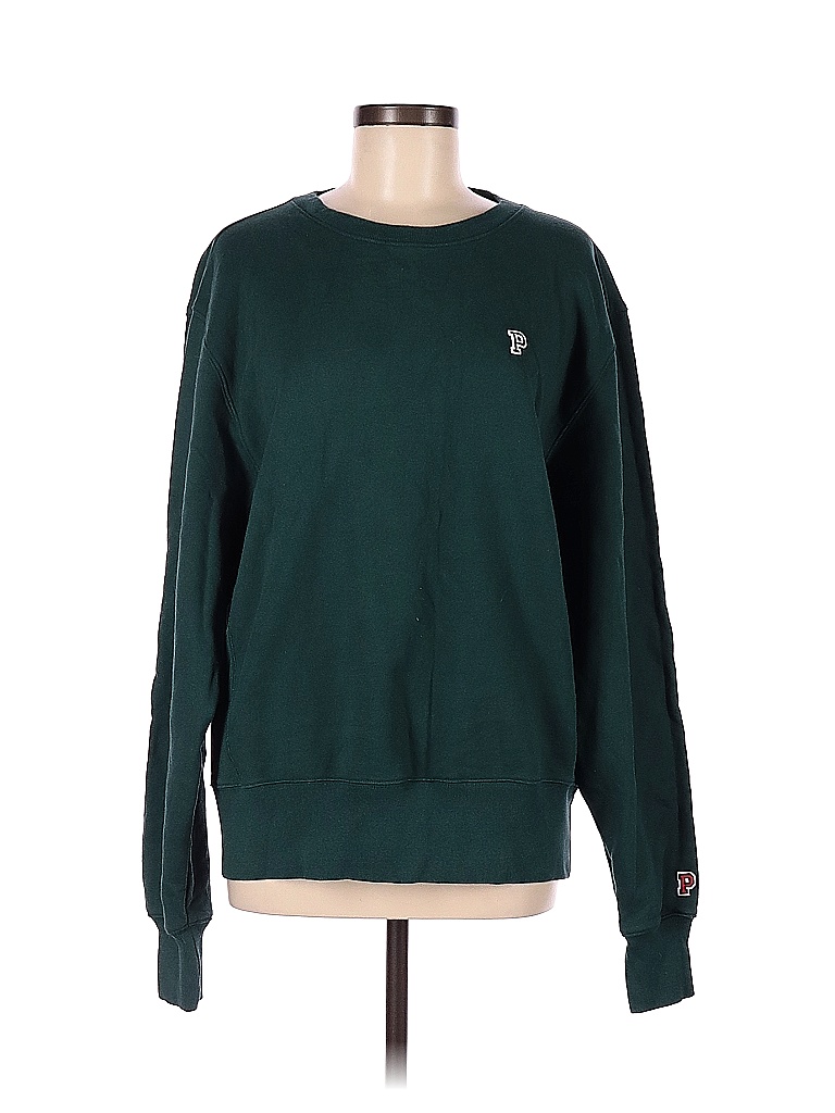 Victoria's Secret Pink Green Sweatshirt Size M - 43% off | thredUP