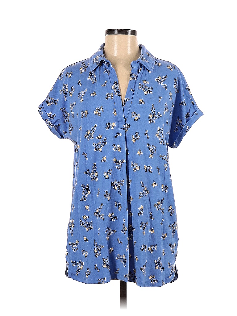 Lands End Blue Short Sleeve Polo Size M 54 Off Thredup