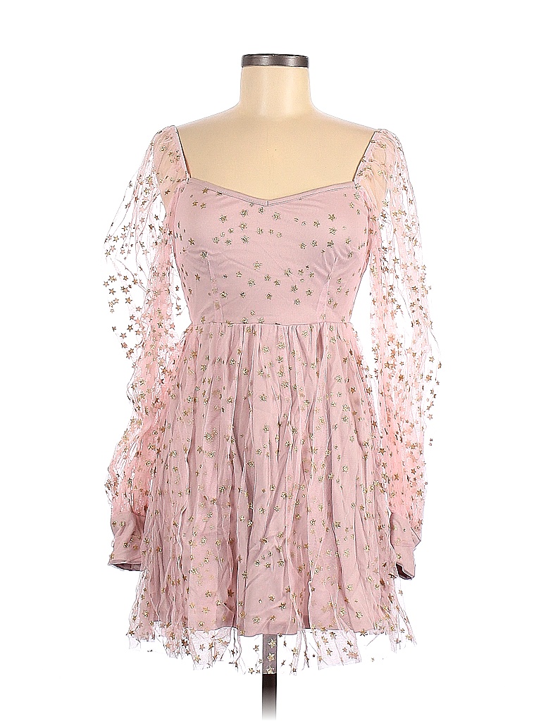 Shein Solid Colored Pink Cocktail Dress Size M - 57% off | thredUP