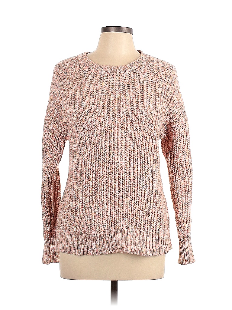 Forever 21 Color Block Multi Color Pink Pullover Sweater Size M - 63% ...