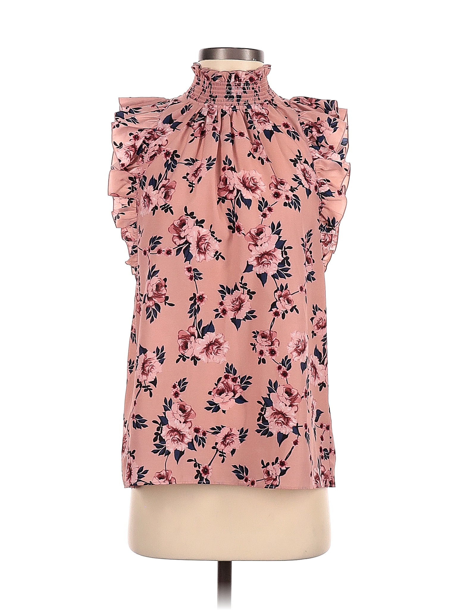 Kate Spade New York Floral Colored Pink Sleeveless Blouse Size XS - 78% ...