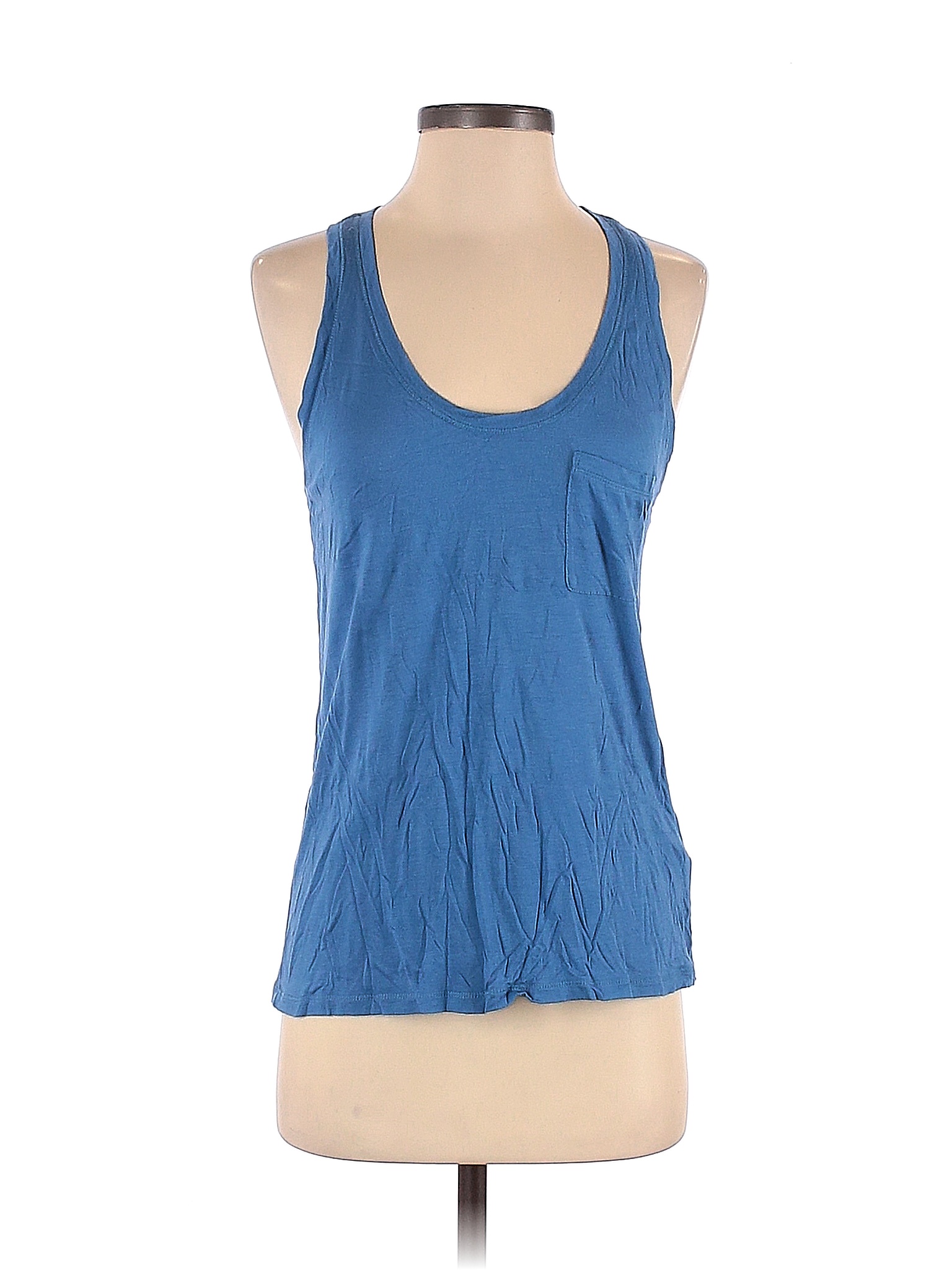 J.Crew Solid Blue Tank Top Size S - 68% off | thredUP