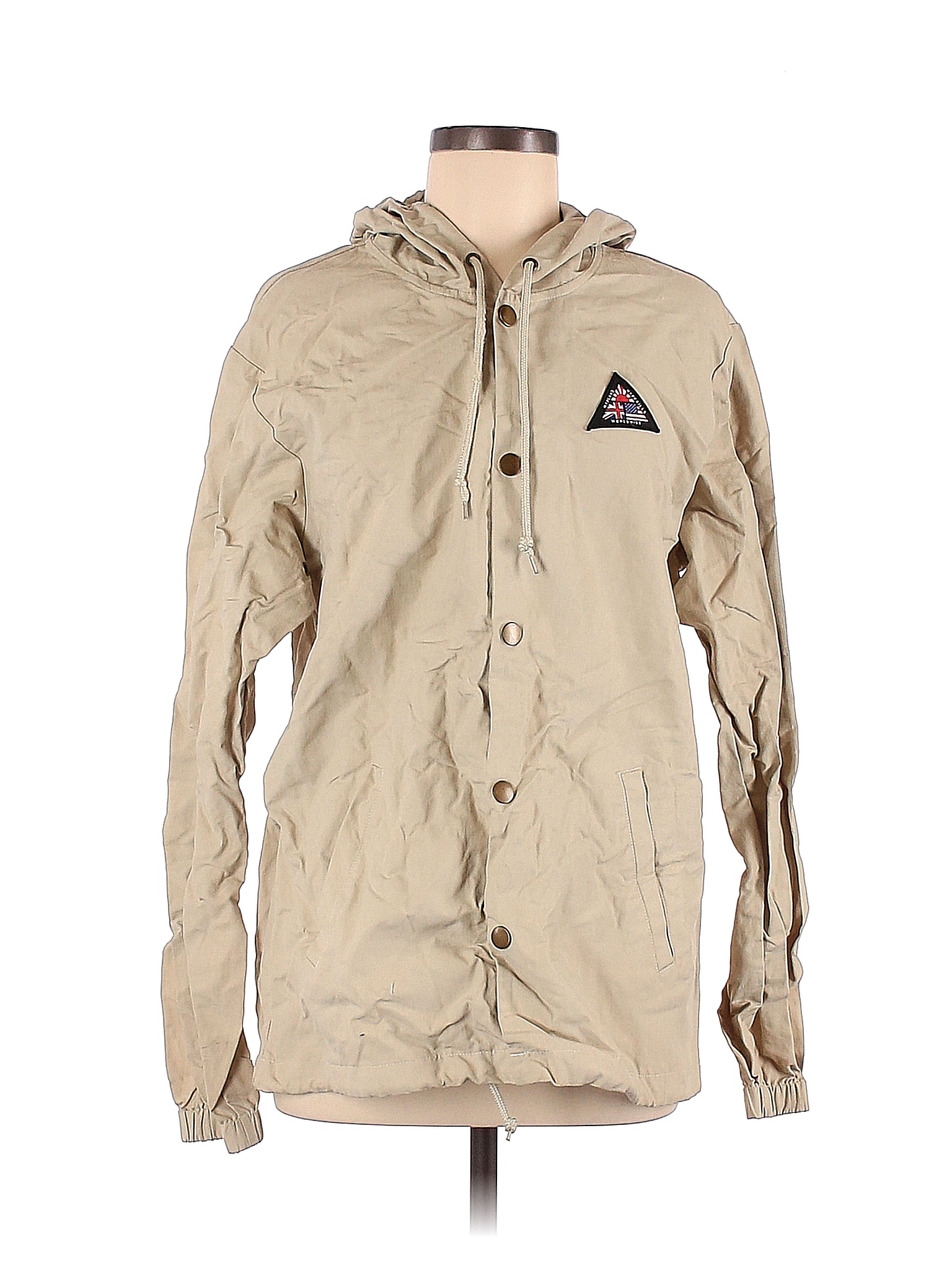 Assorted Brands Solid Colored Tan Jacket Size M - 67% off | thredUP