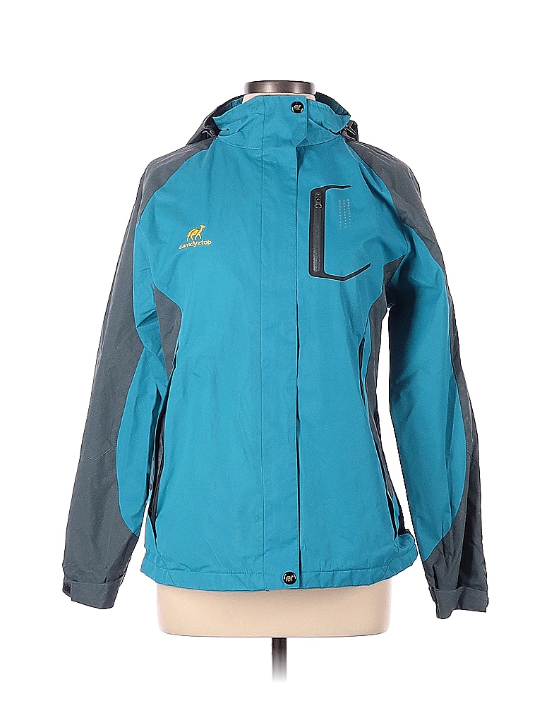 Assorted Brands Solid Blue Jacket Size M - 68% off | thredUP