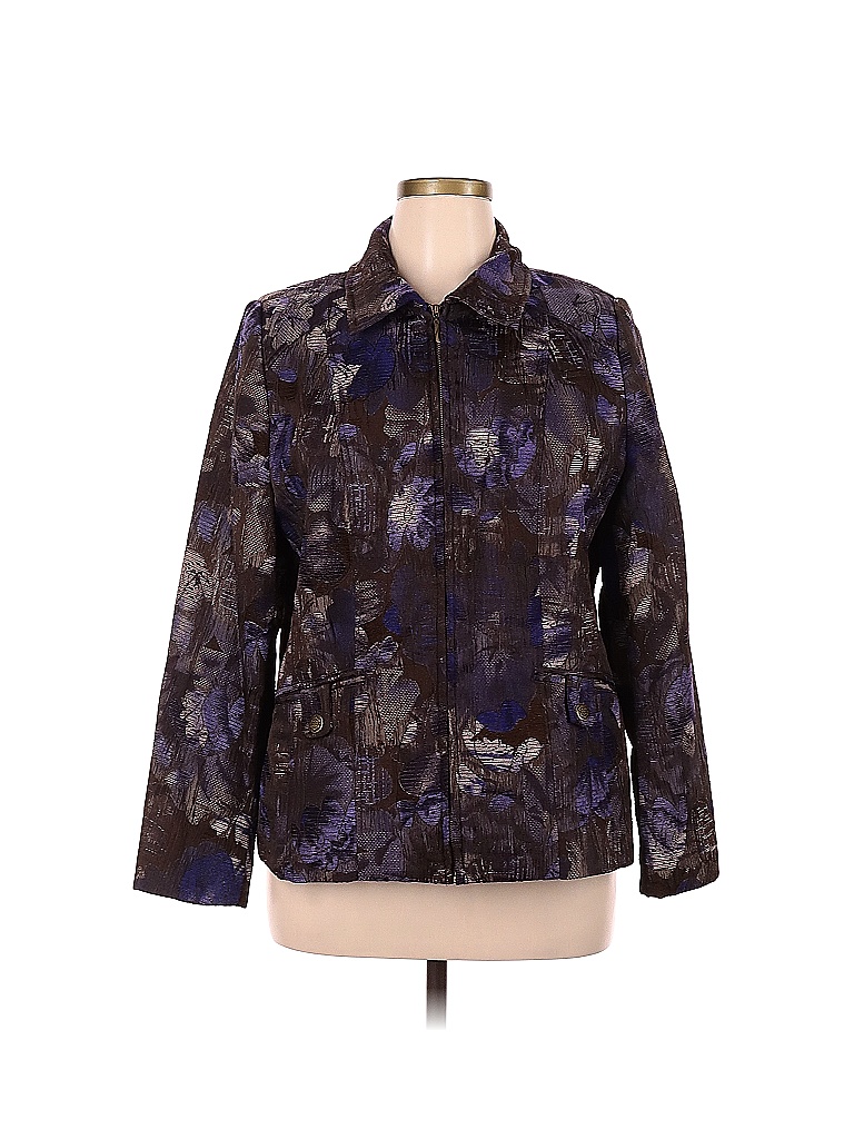 TanJay Floral Purple Jacket Size 14 - 65% off | thredUP