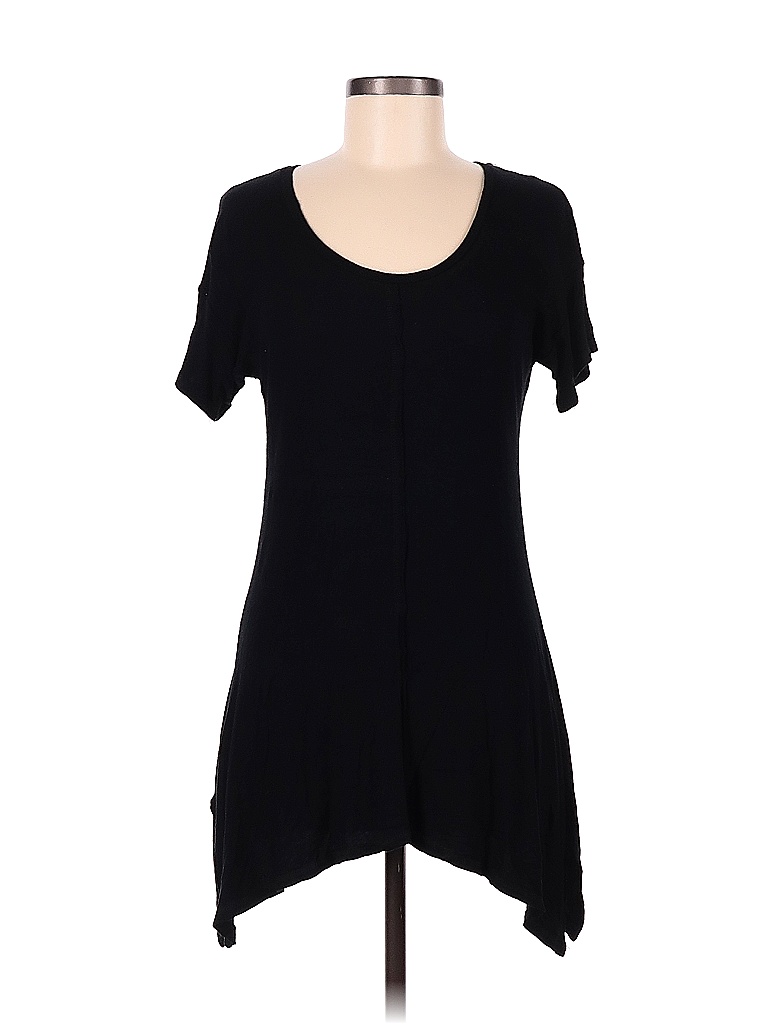 Cable And Gauge Solid Black Short Sleeve Top Size M 52 Off Thredup