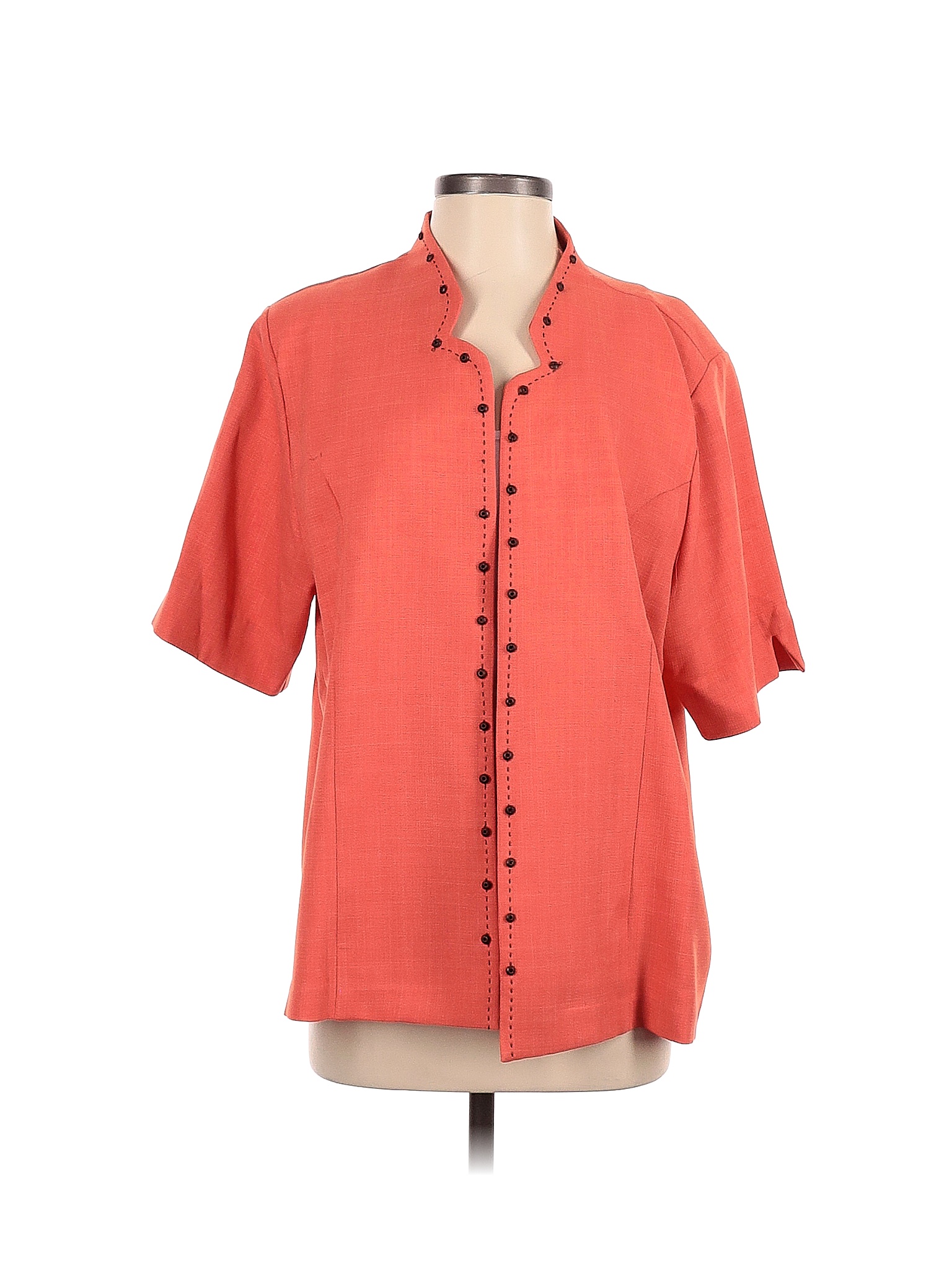 BonWorth 100% Polyester Solid Colored Orange Jacket Size S - 59% off ...