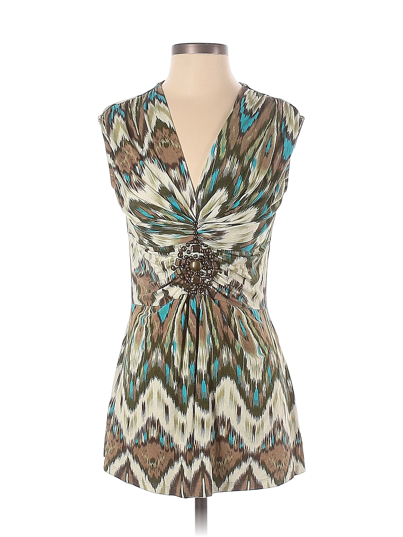 Boston Proper Multi Color Green Sleeveless Top Size S - 66% off | thredUP