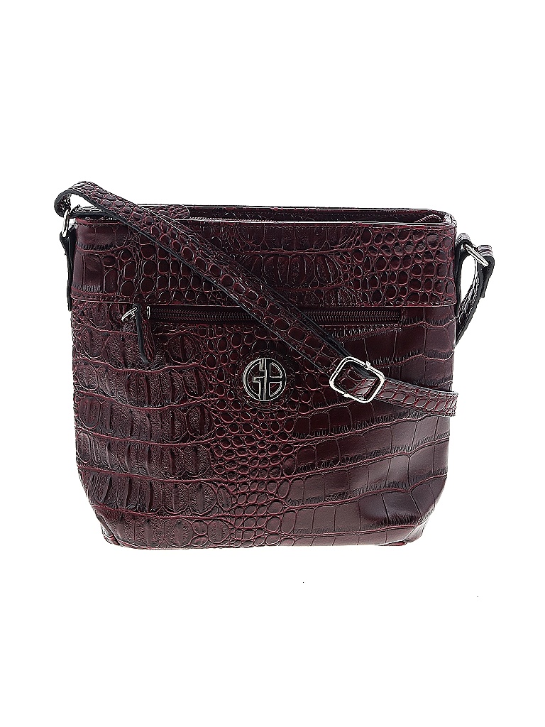 Giani Bernini Solid Colored Burgundy Crossbody Bag One Size - 70% off ...