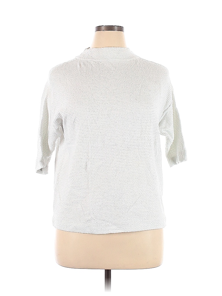 Alfani Color Block Solid White Pullover Sweater Size L - 81% off | thredUP