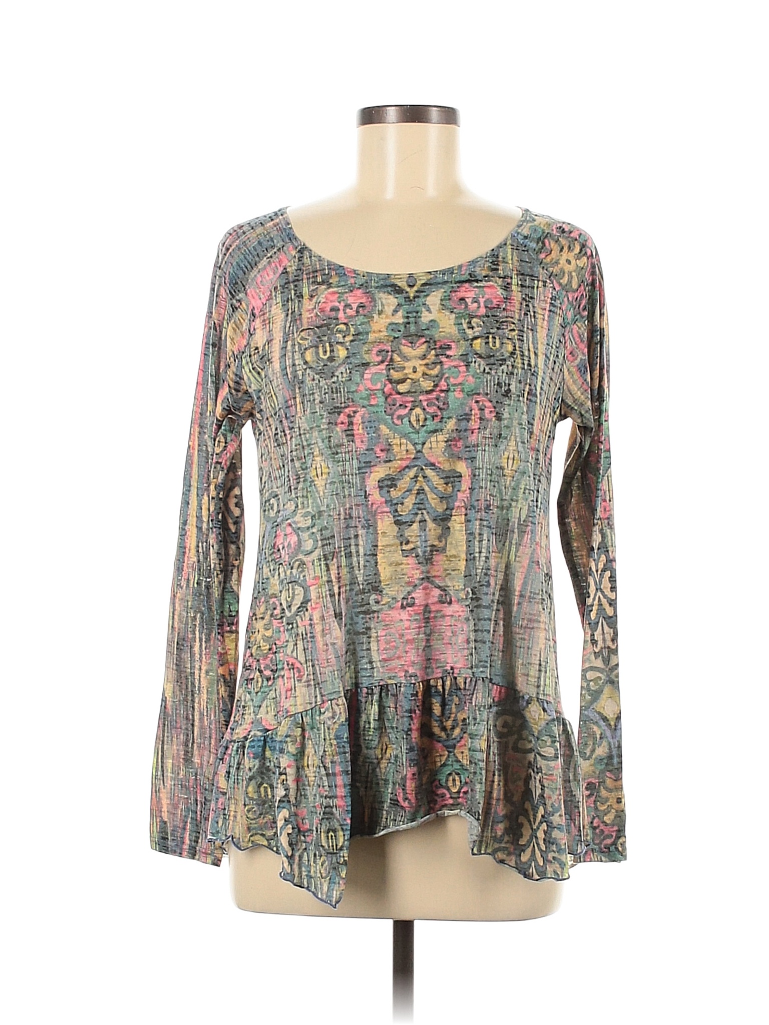 Sundance Multi Color Green Long Sleeve Top Size M 74 Off Thredup