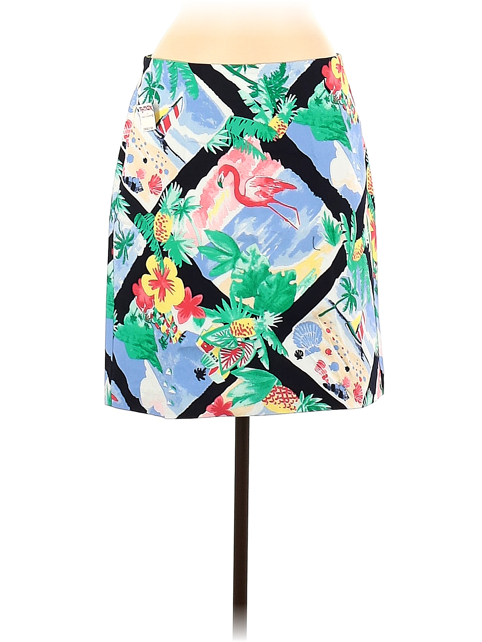 Talbots Outlet Floral Multi Color Blue Casual Skirt Size 8 - 55% off ...