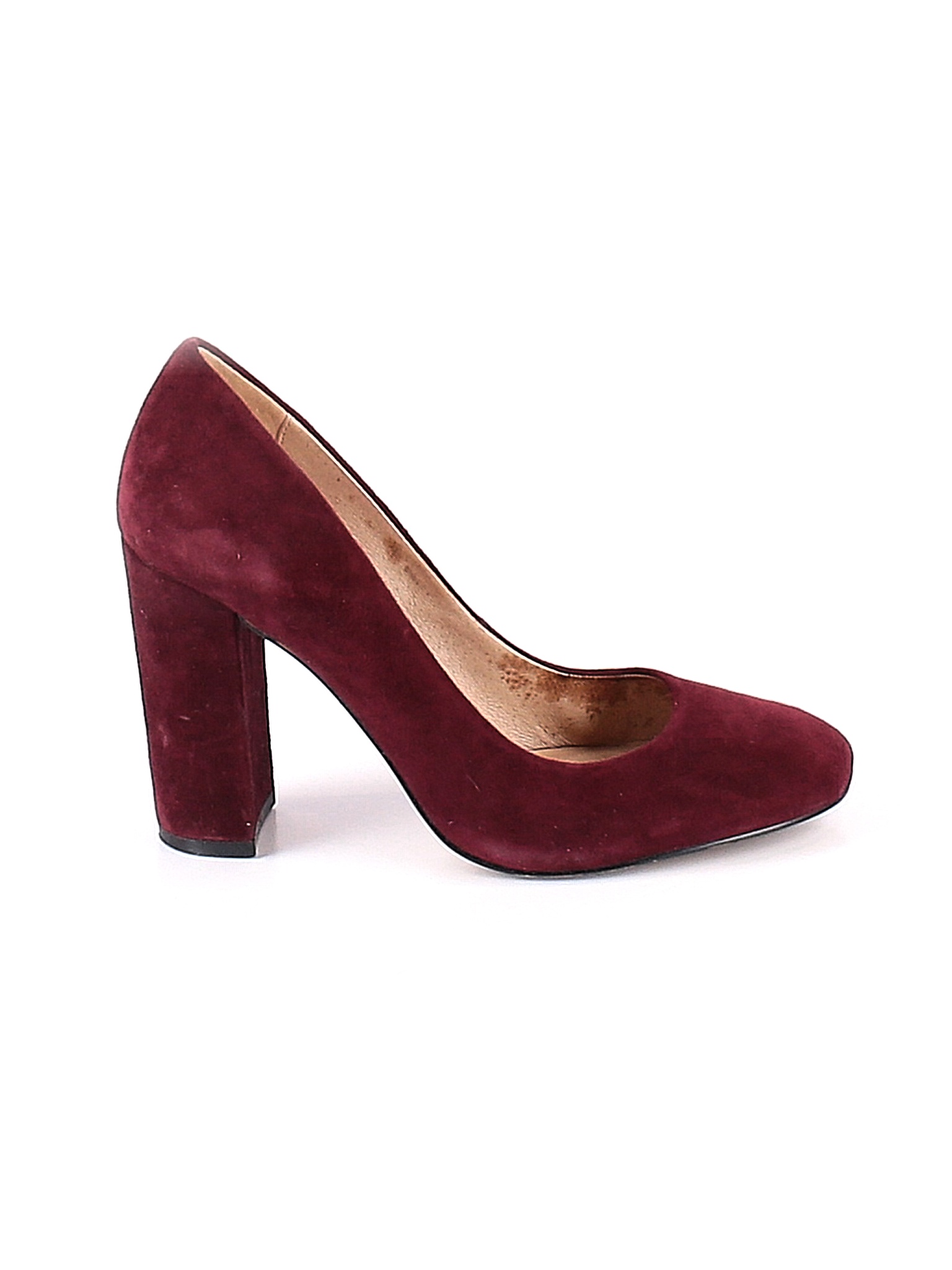 Maiden Lane Solid Maroon Burgundy Heels Size 6 - 85% off | ThredUp