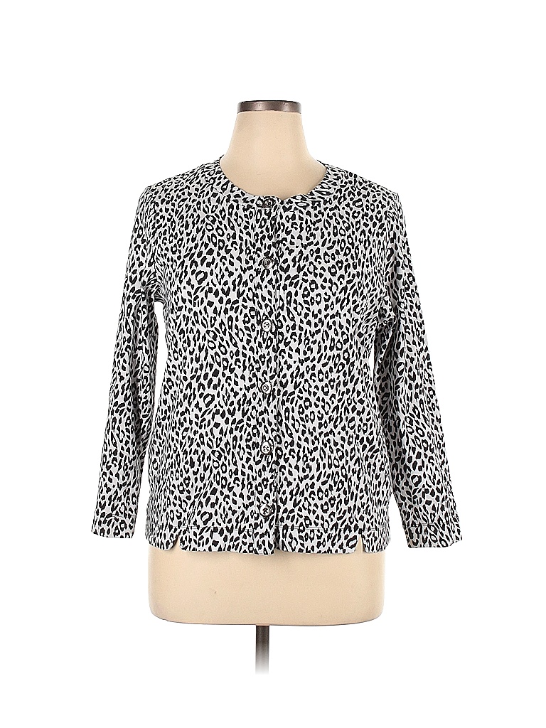 Rafaella 100% Cotton Animal Print Color Block Leopard Print Multi Color ...