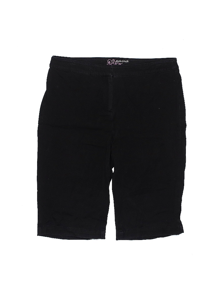 Peck & Peck Solid Black Shorts Size 6 - 73% off | thredUP