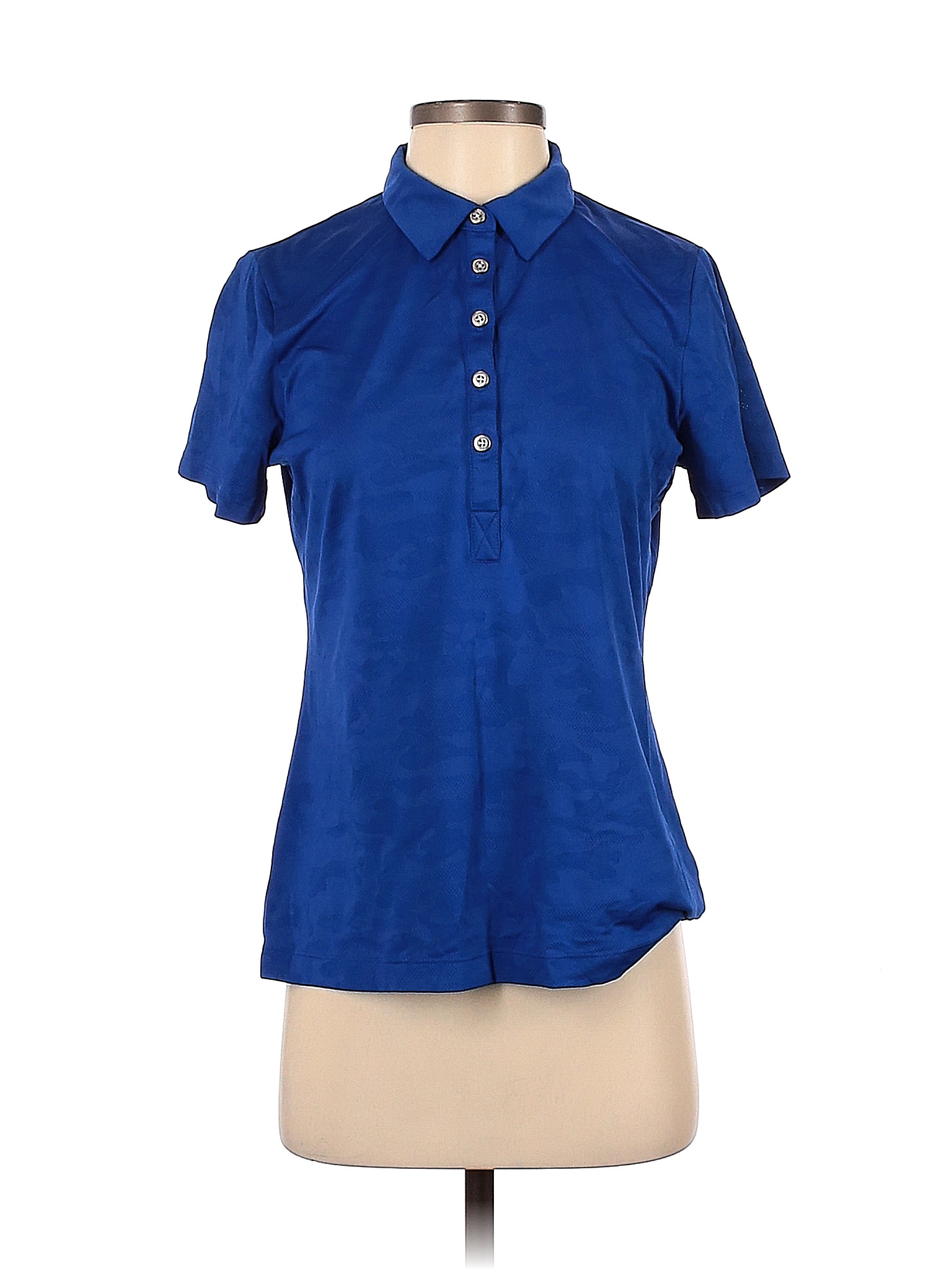 Cutter And Buck Solid Blue Short Sleeve Polo Size S 80 Off Thredup