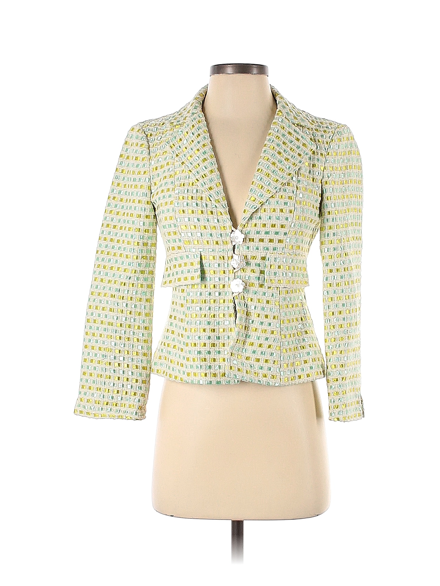 Nanette Lepore Ivory Silk Blazer Size 0 - 85% off | thredUP