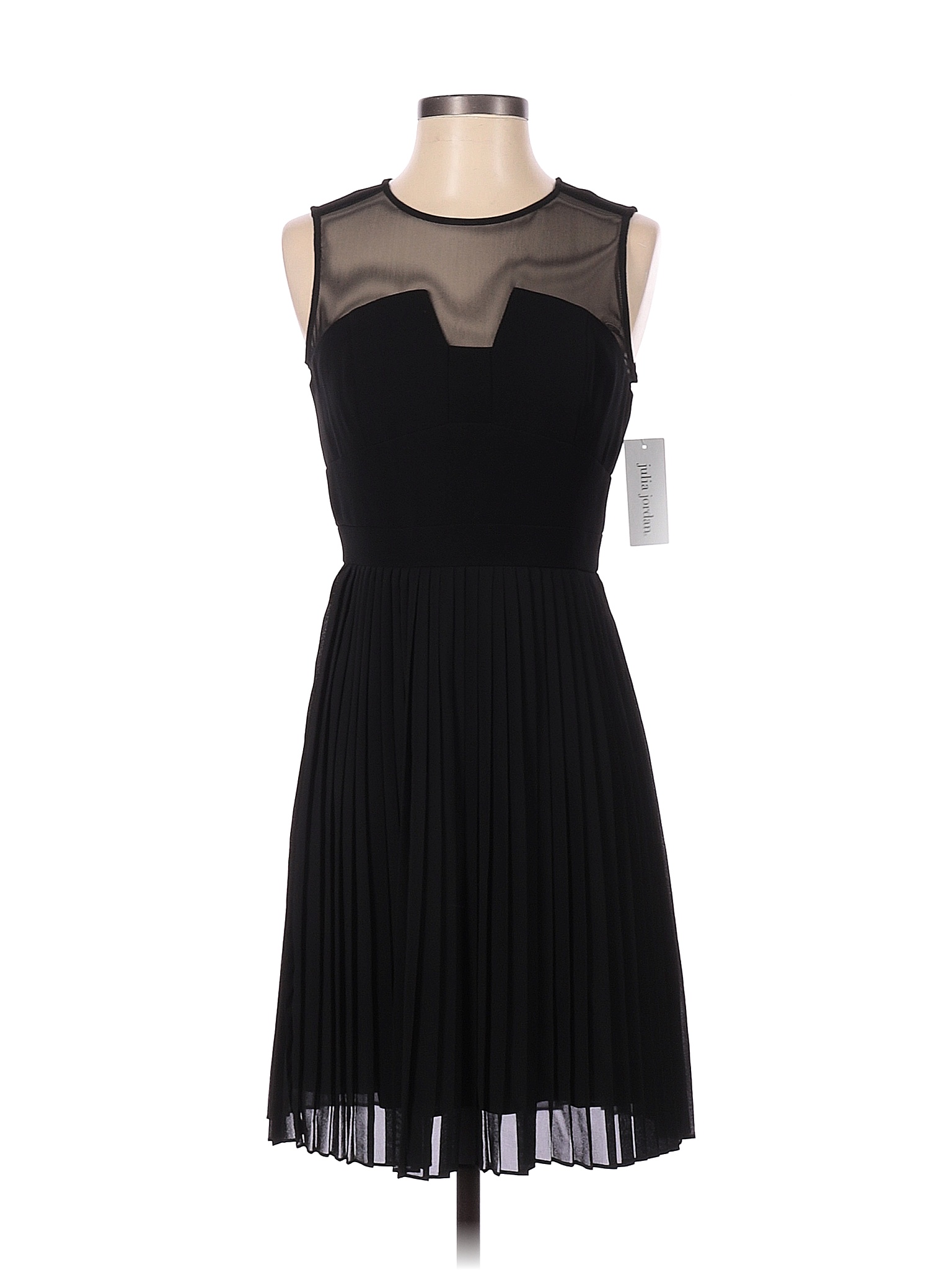 Julia Jordan 100 Polyester Solid Black Cocktail Dress Size 2 74 Off