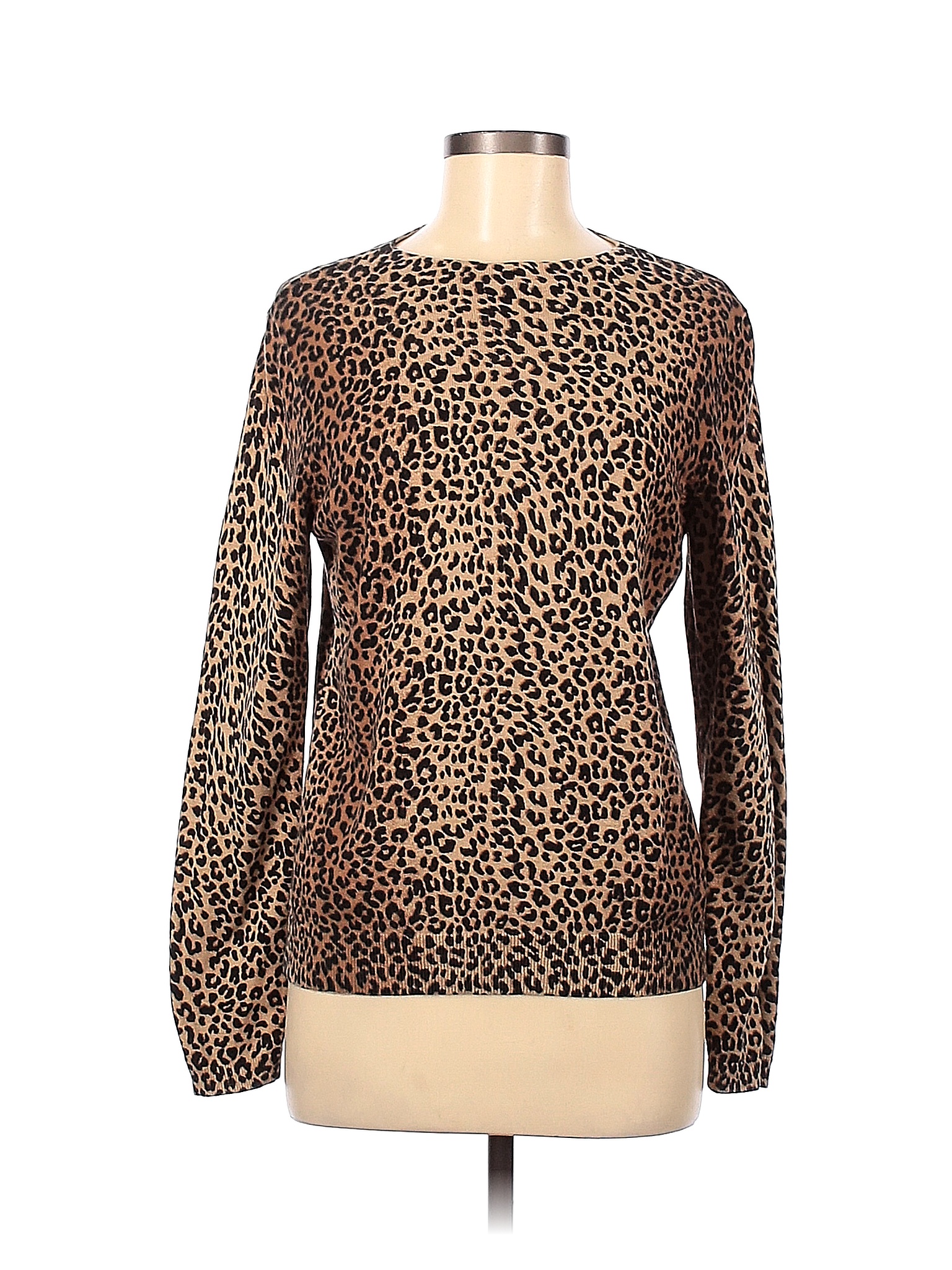 Talbots Outlet 100% Cotton Animal Print Color Block Leopard Print Multi ...